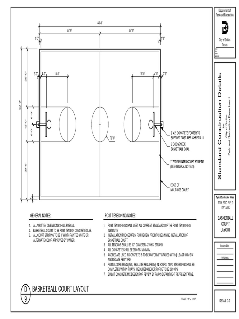 D-9 Basketball Court Layout - 201407301802162657 | PDF | Civil ...