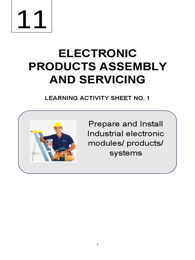 Electronic Products Assembly and Servicing | PDF | Closed Circuit ...