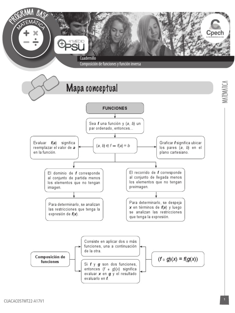 Cuadernillo Composición de Funciones y Función Inversa | PDF | Función ...