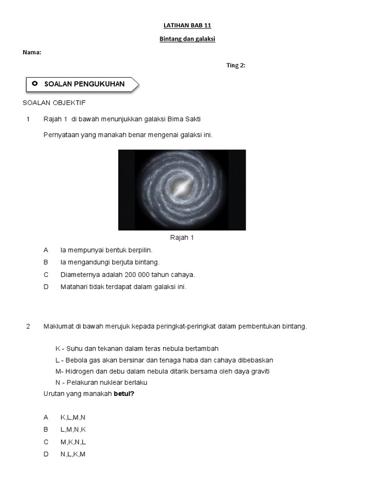 Latihan Sains T2 | PDF