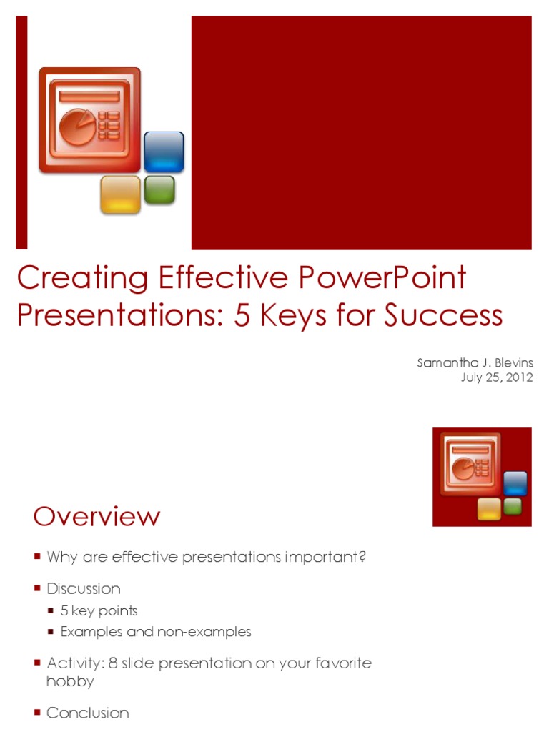 Creating Effective Powerpoint Presentations: 5 Keys For Success ...