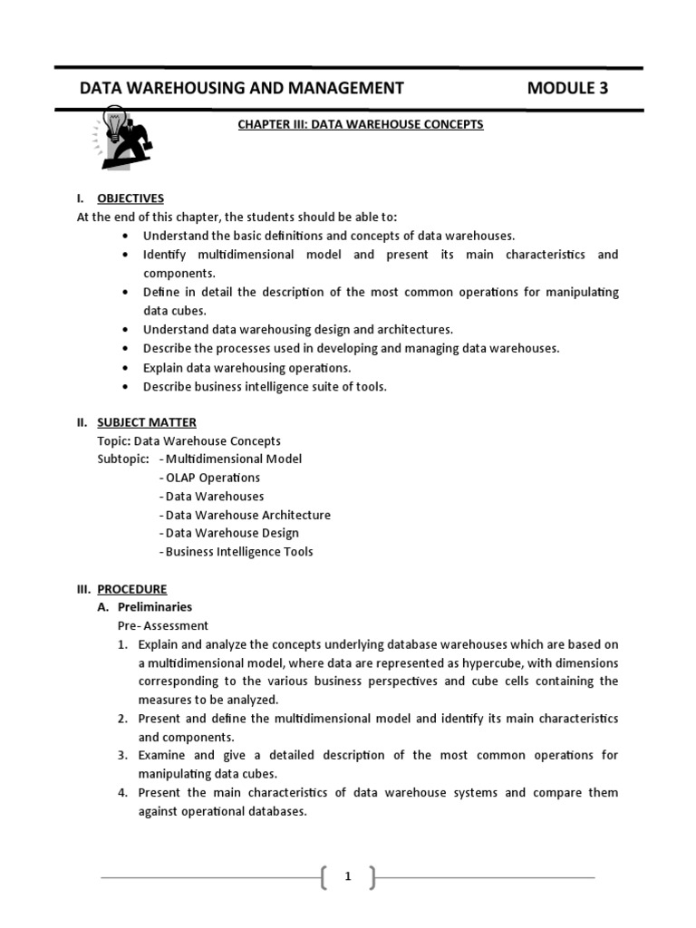 Assignment On Chapter 3 Data Warehousing and Management | PDF | Data ...
