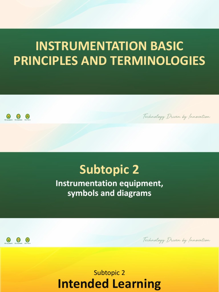 SUBTOPIC 2 - Instrumentation Equipment, Symbols and Diagrams | PDF ...