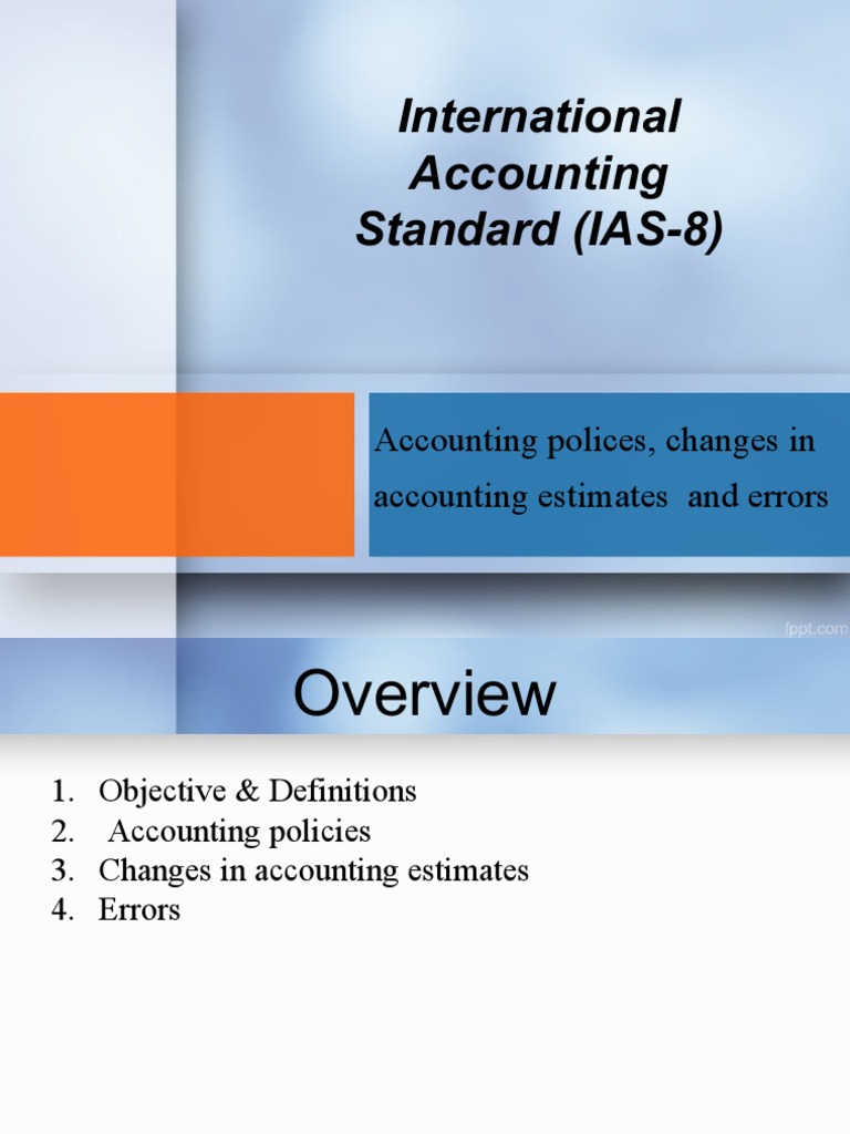 Topic 8 - IAS 8 (Eng) - SV | PDF | International Financial Reporting ...
