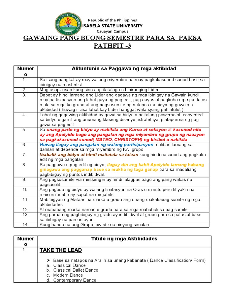 PATHFIT 3 Practicum123 4 | PDF