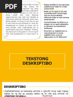 Ang Pagsulat NG Paglalarawan Ay Maaaring Subhetibo o Obhetibo | PDF