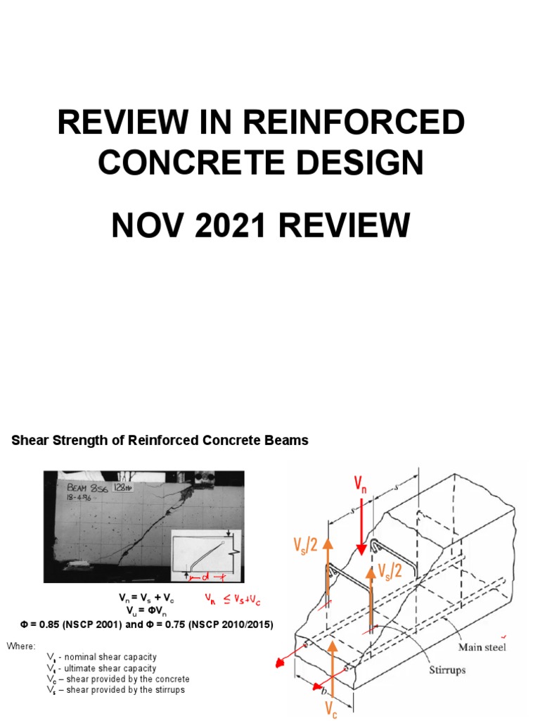 Review in Reinforced Concrete Design 2 PDF | PDF | Beam (Structure ...