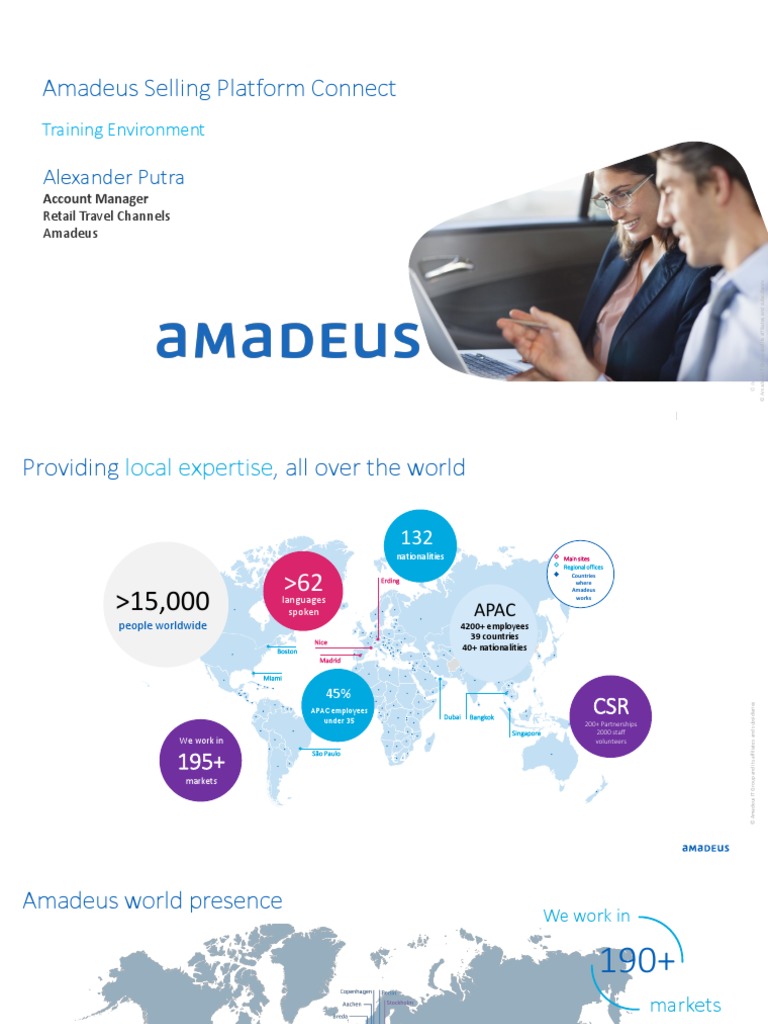 Amadeus Training Environment Presentation | PDF | Fee | Computing