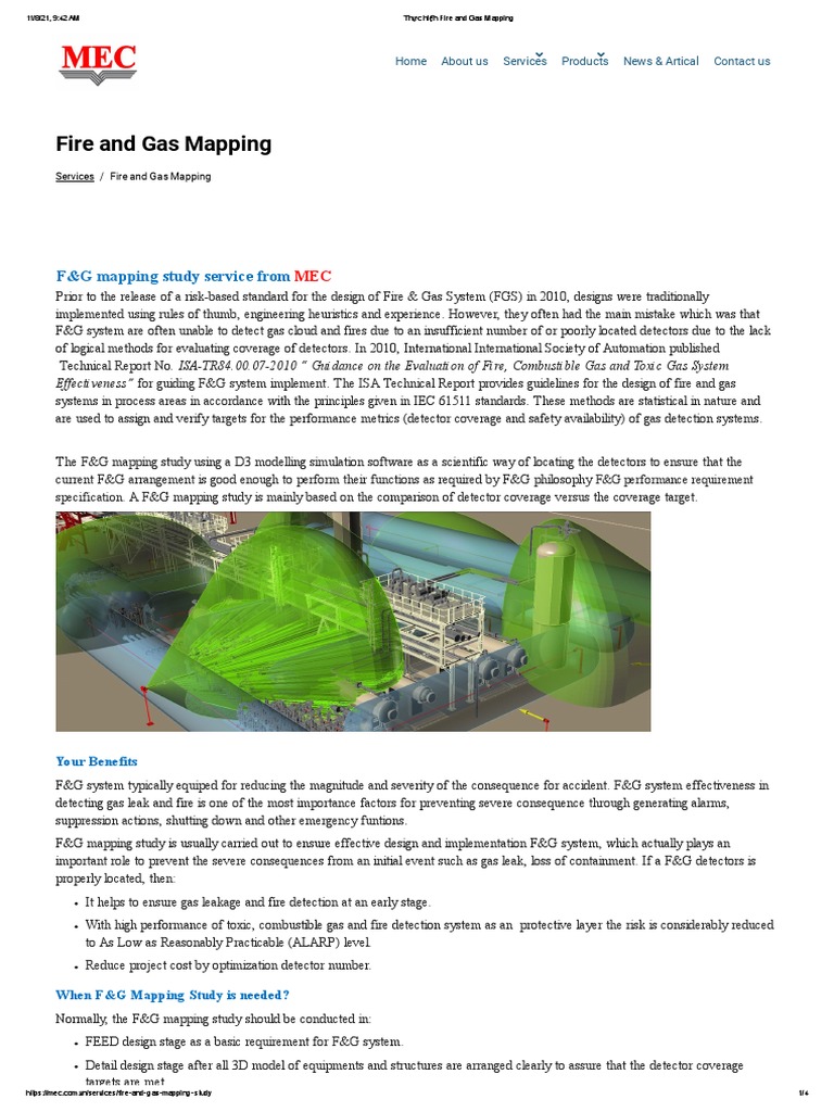 Thực hiện Fire and Gas Mapping | Download Free PDF | Simulation | Design