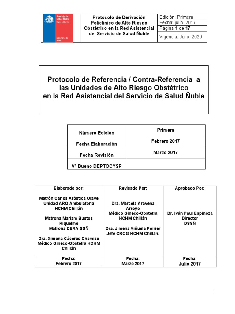 Protocolo de Referencia en Red Aro 2017 (Final 4.0 Actualizado ...