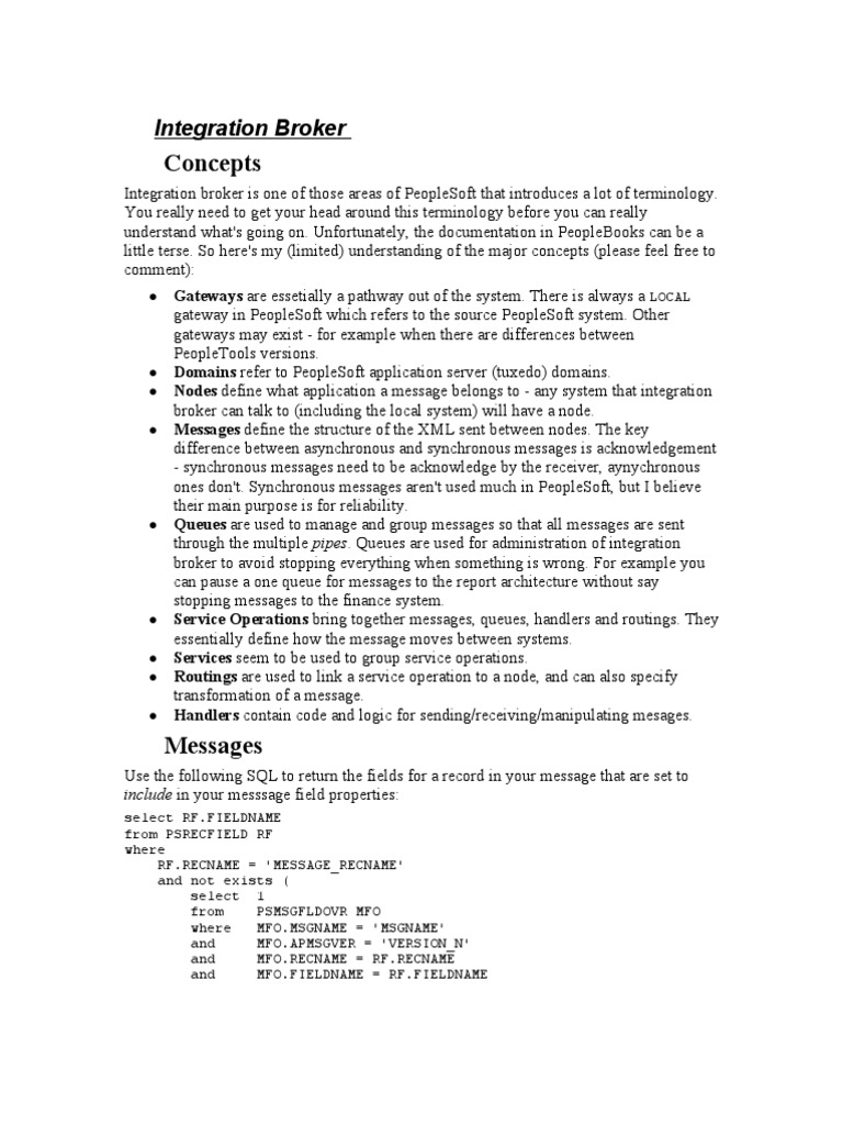 Integration Broker Basics | PDF | Gateway (Telecommunications) | Computing
