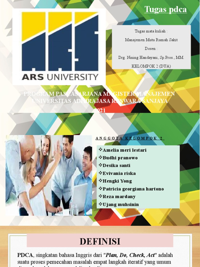 Kelompok 2 - Pdca & Quality Assurance Kelas 4b Mmars | PDF | Bisnis