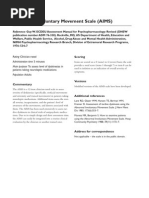 AIMS Scale for Assessing Involuntary Movements | PDF | Antipsychotic | Foot