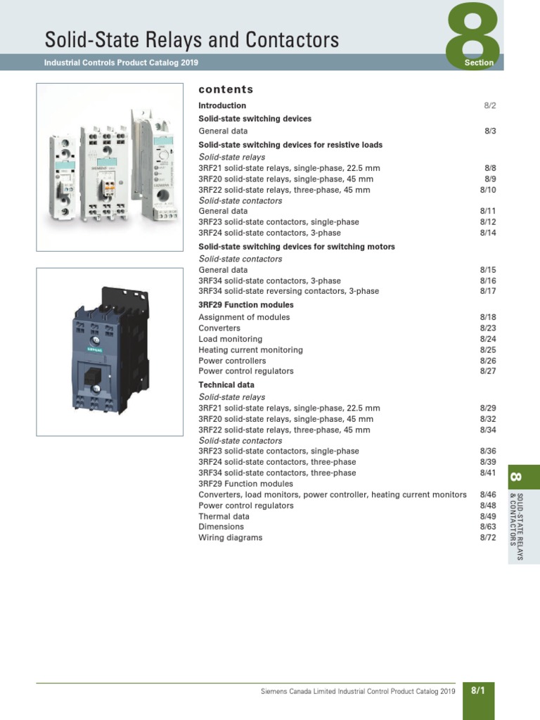 Chapter 8 Solid State Relays Contactors | PDF | Relay | Fuse (Electrical)