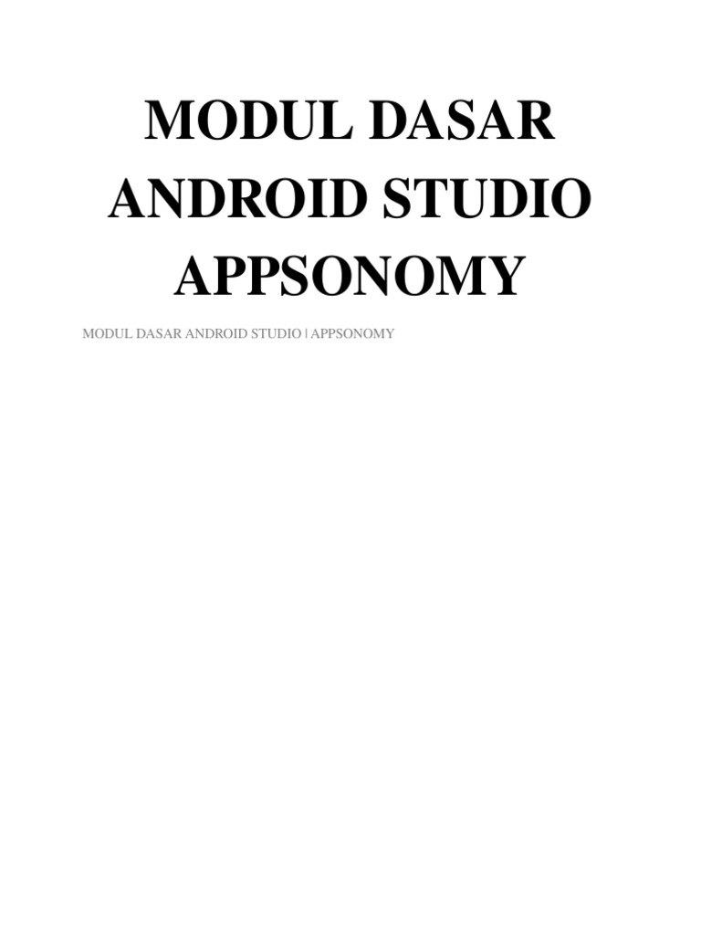 MODUL_ANDROID | PDF