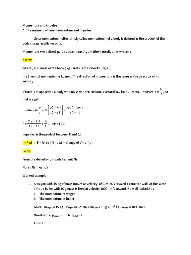 ? Answer:: Wagon Wagon Buller - 2 Buller | PDF | Momentum | Velocity