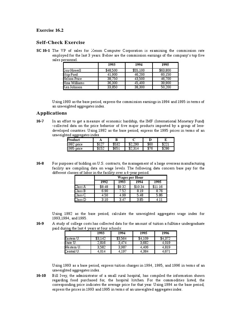 Self Check Exercise | PDF | Seasonality | Time Series