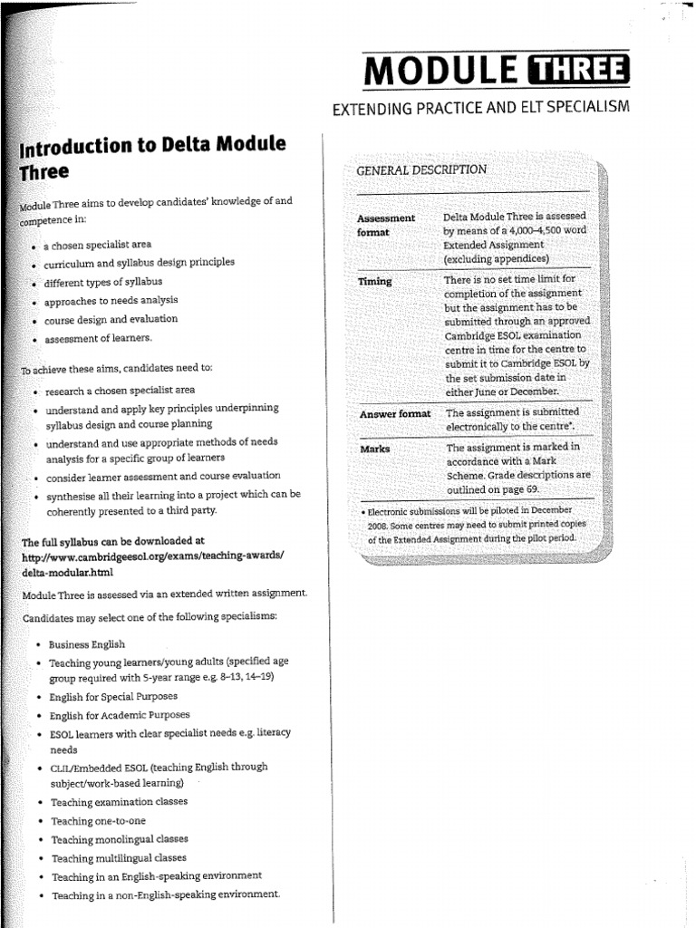 Module 3 Handbook | PDF