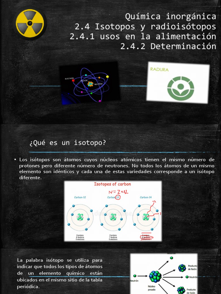 Unidad II - Isótopos y Radioisótopos | PDF | Isótopo | Desintegración ...