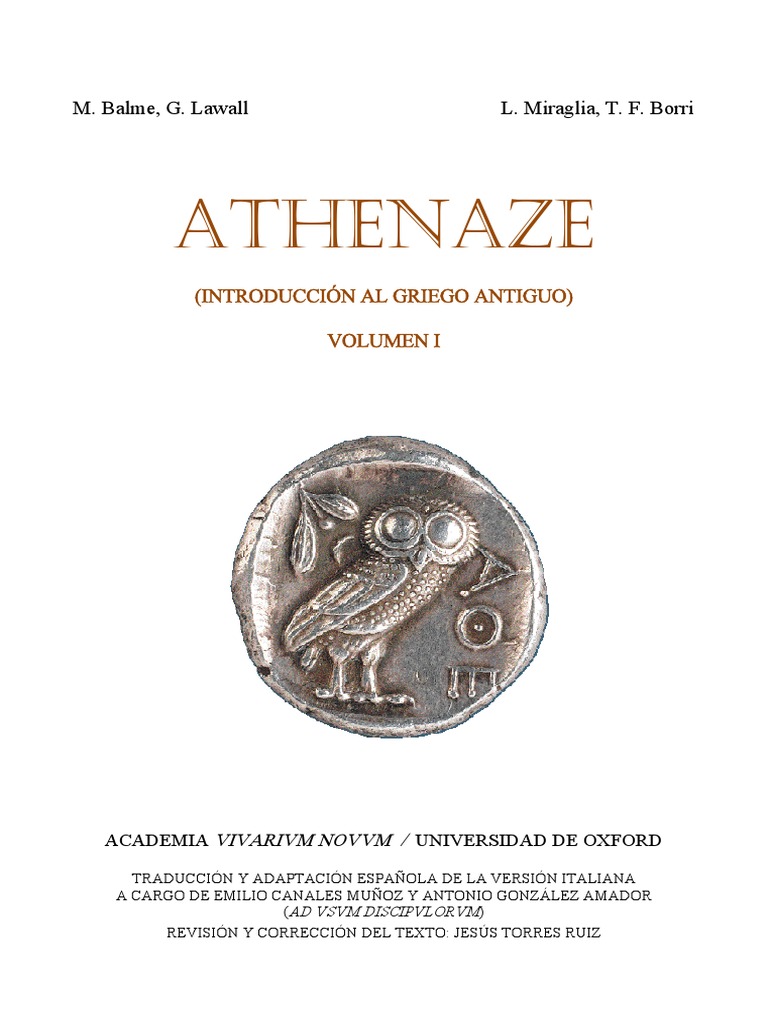 Introducción al Griego Antiguo: Athénaze | PDF | Antigua Grecia ...