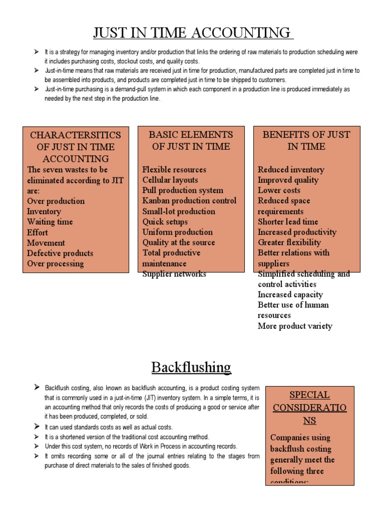 Just-In-Time Accounting Explained | PDF | Inventory | Systems Science
