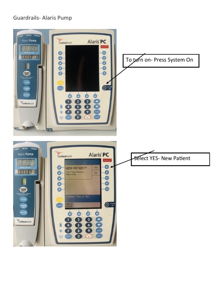 Alaris Pump Guardrails Setup Guide | PDF