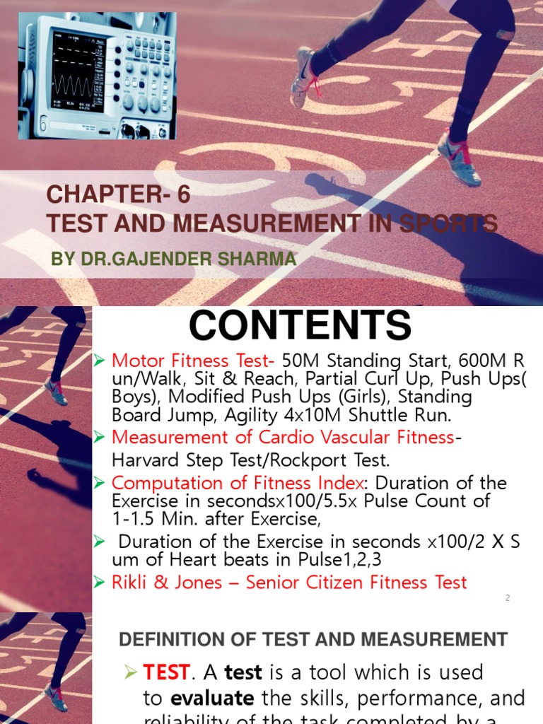 Chapter - 6 Test and Measurement in Sports | PDF