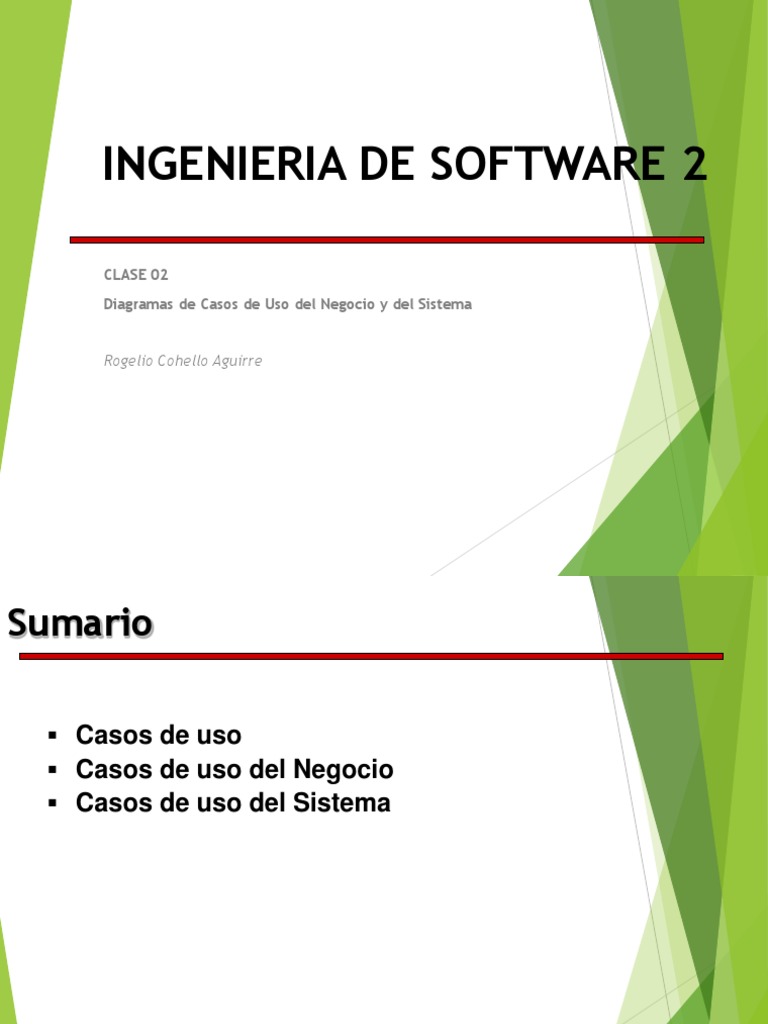 CLASE2 | PDF | Caso de uso | Software