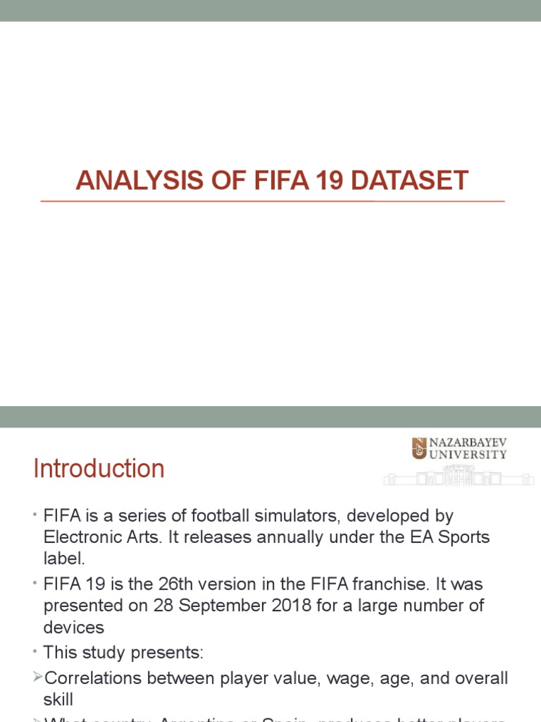 FIFA 19 Player Performance Analysis | PDF | P Value | Statistics