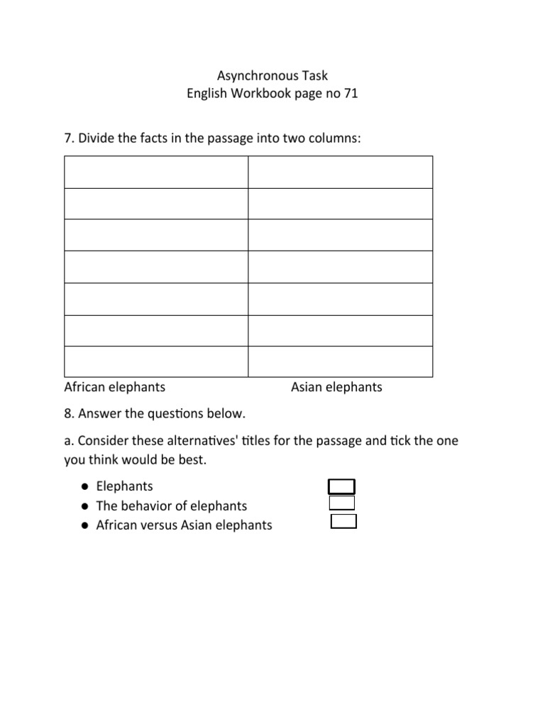 Asynchronous Task English Pdf General Fiction