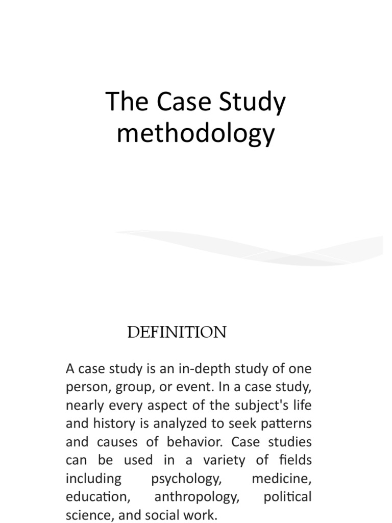 Case Study Methodology New | PDF | Case Study | Pain Management