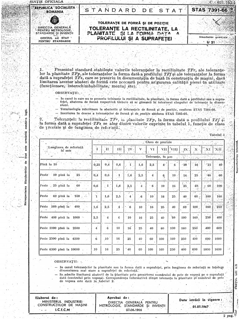 Tolerante de Forma Si Pozitie | PDF
