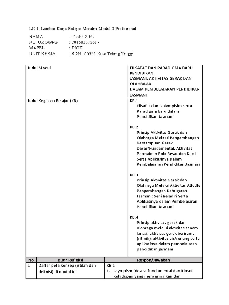 LK 1 - Modul 2 | PDF