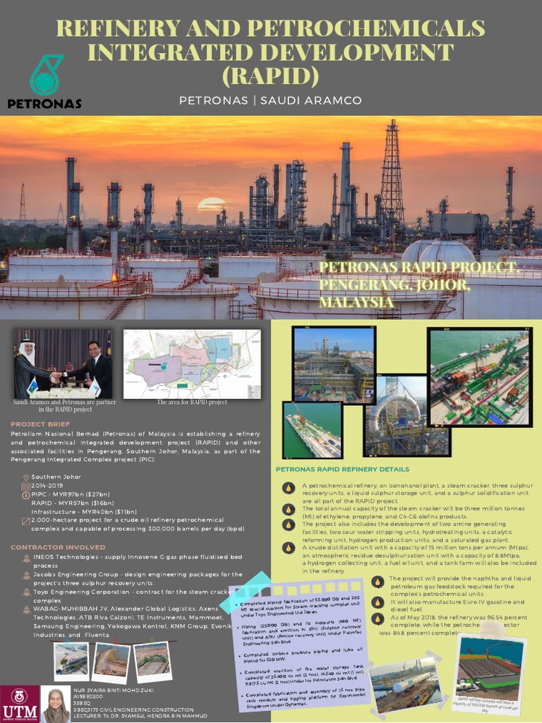 Petronas Rapid Project Nur Syaira A19be0200 3sbeq | PDF | Oil Refinery ...