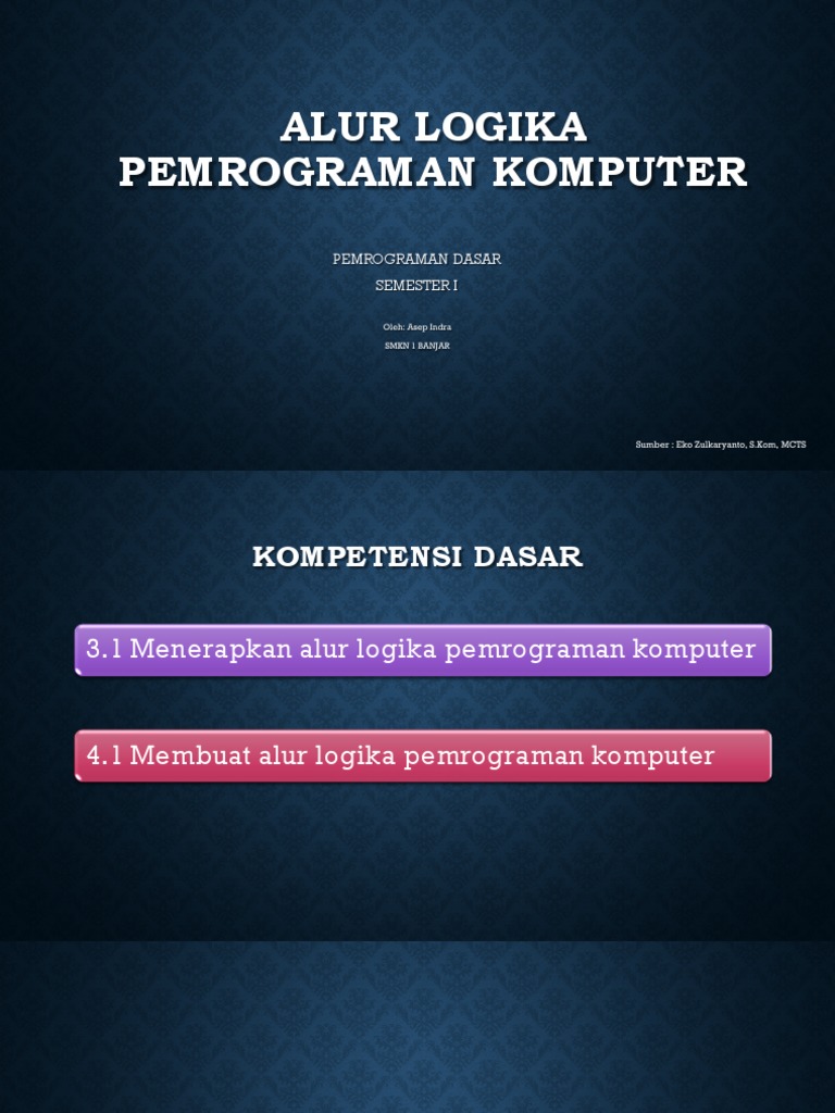 Alur Logika Pemrograman Dasar | PDF