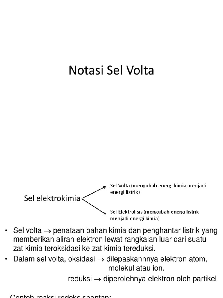 Pert, 7 - Notasi Sel Volta | PDF