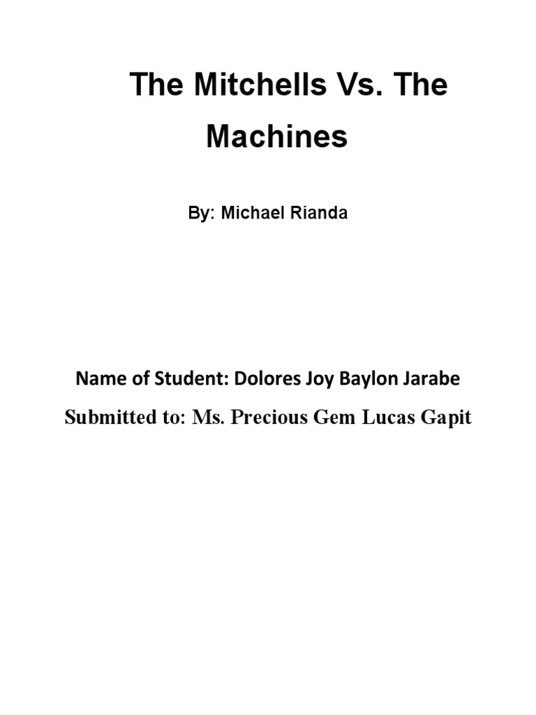 The Mitchells vs. The Machines | PDF
