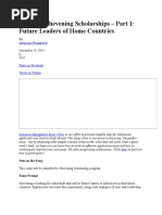 Sample Chevening Essay | PDF | Goal | Leadership