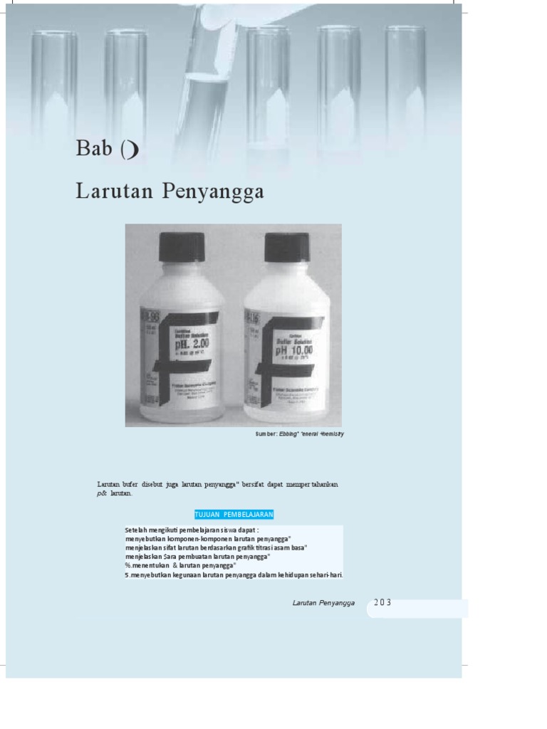 Ebook Larutan Penyangga Klik Disini | PDF