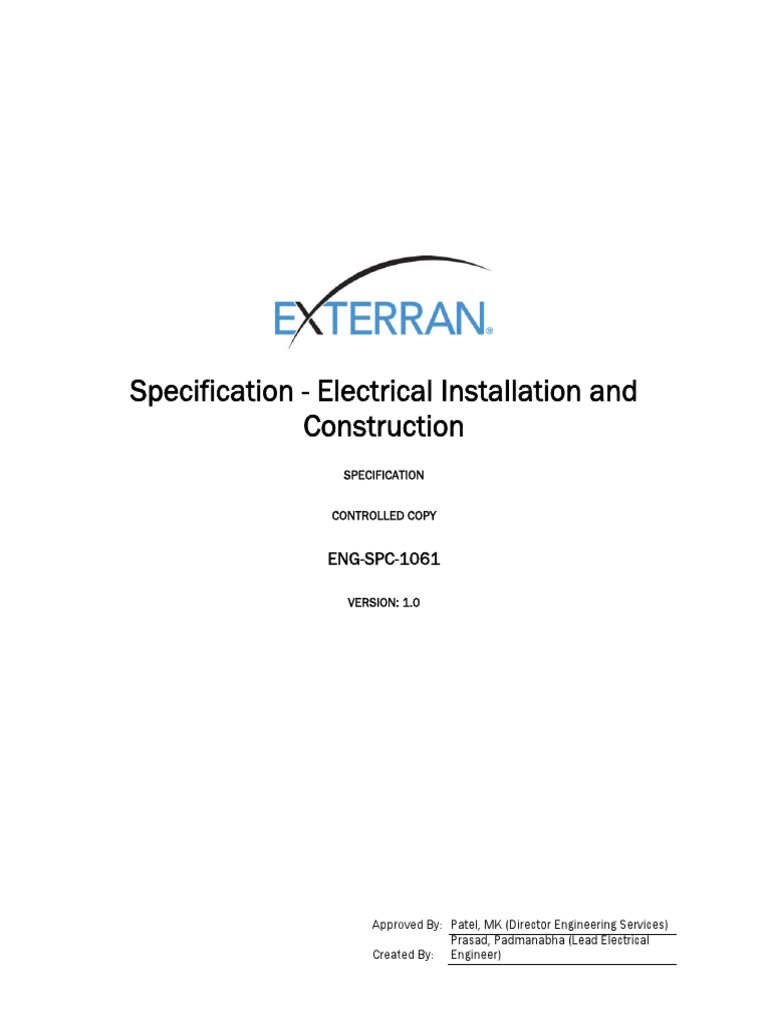 Attachment 16-Exterran Electrical Installation and Construction ...