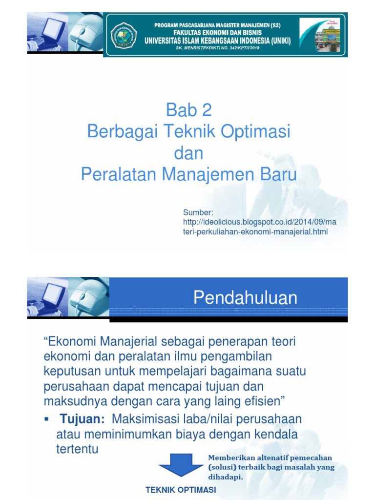 2.teknik Optimasi | PDF