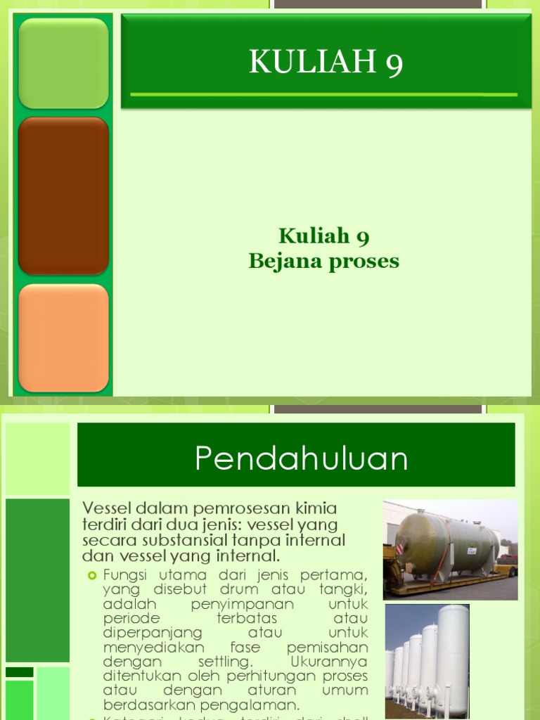 Fungsi dan Jenis Bejana Proses Kimia | PDF