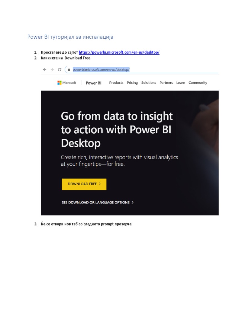 PowerBI Installation Tutorial | PDF