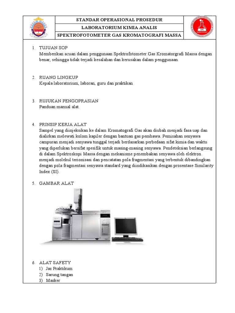Sop GCMS | PDF