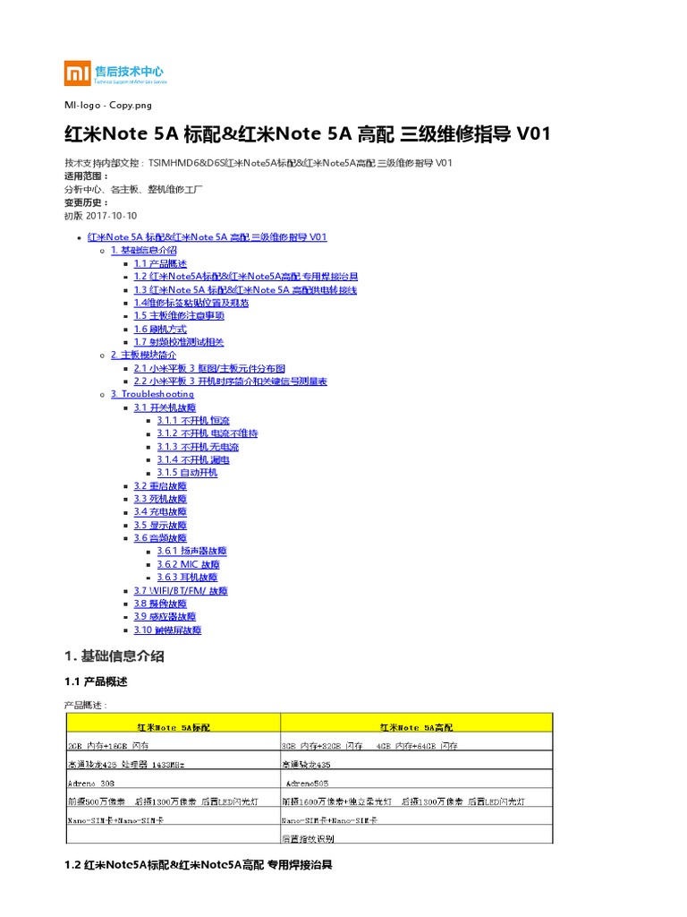 Redmi Note 5a - Schematic Diagram | PDF