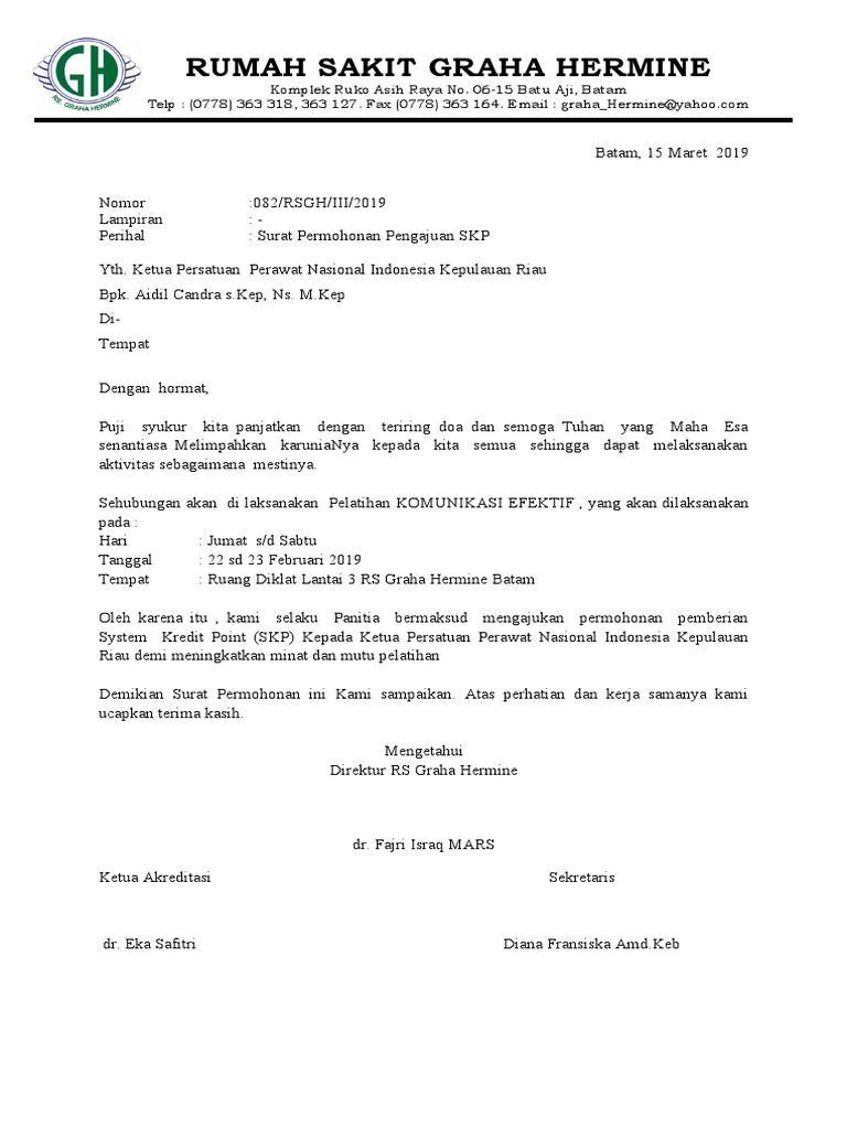 Surat Permohonan SKP PPI | PDF