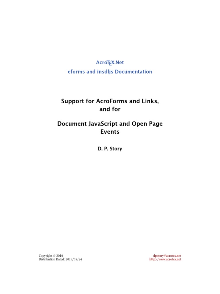 AcroTex Acrobat Javascript | PDF | Parameter (Computer Programming) | Computer Programming