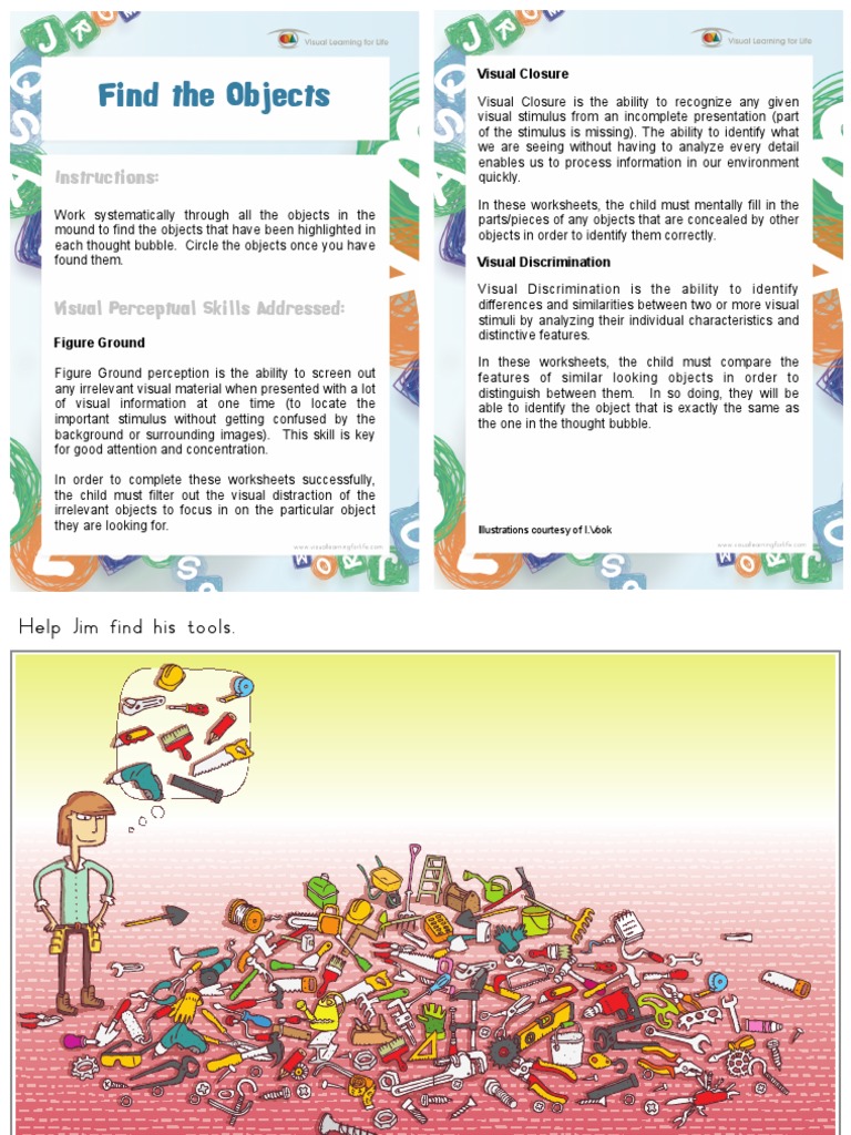 Find The Objects | PDF | Attention | Perception