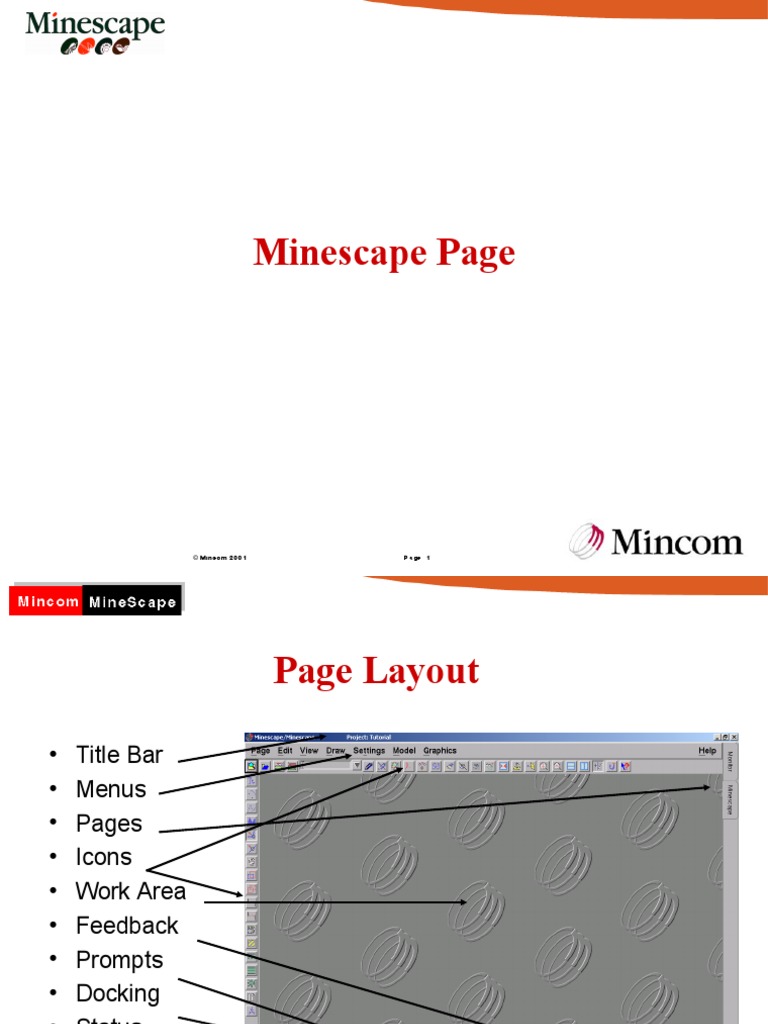 Minescape Page: © Mincom 2001 | PDF | Home & Garden | Technology ...