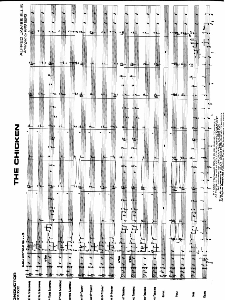 Chicken Big Band Score | PDF